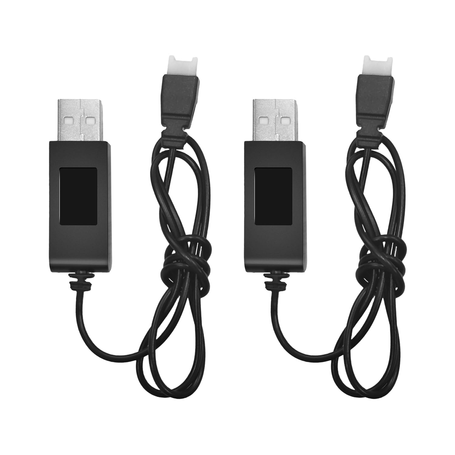 Amazon.com: AMZZN 2PCS 3.7V 500mA 1S Battery USB Charging Cable with ...