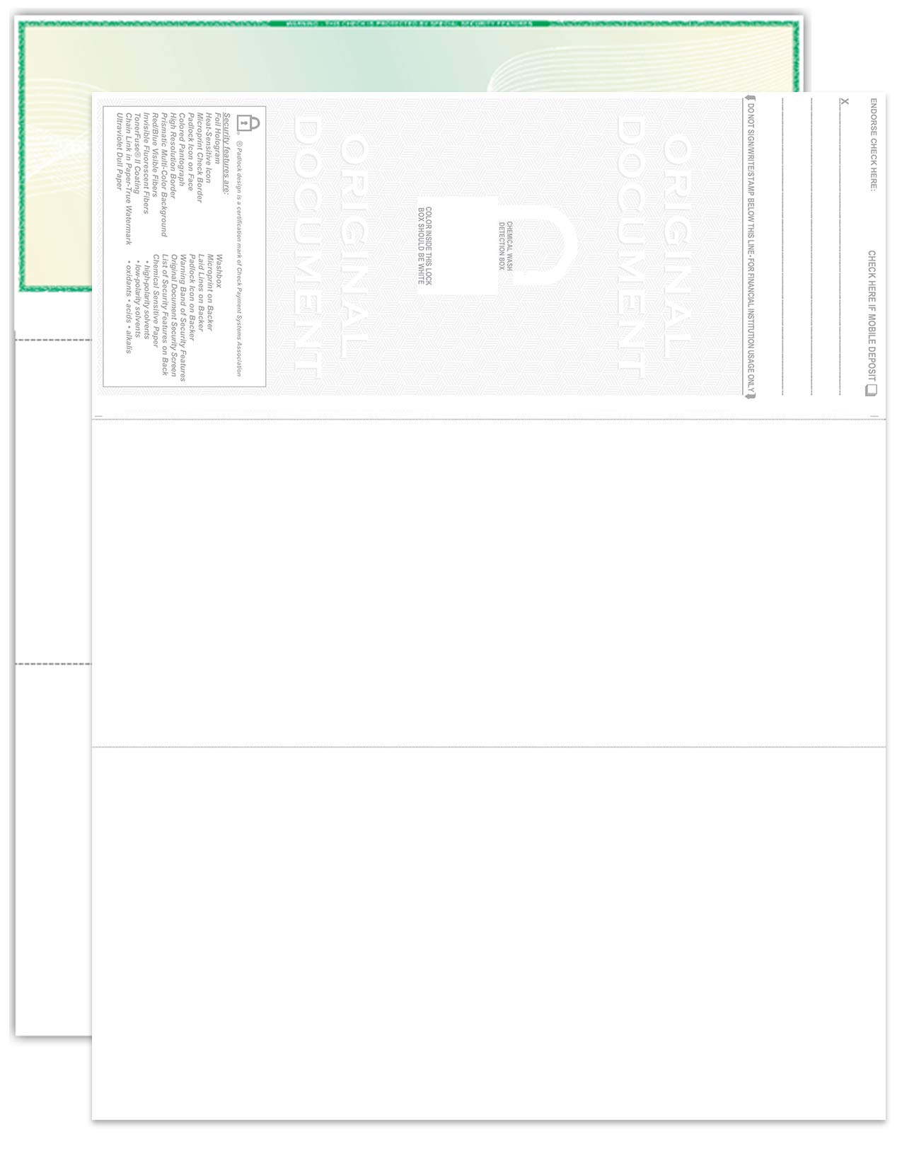 Snapklik.com : EZ Checks Premium Blank Hologram High Security Laser ...
