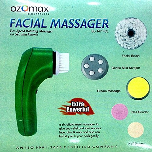 ozomax face massager with 6 different attachments : Amazon.in: Health ...