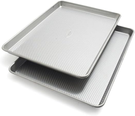 Amazon.com: Sur La Table Commercial Sheet Pan Set, 2-Piece Heavy-Duty ...