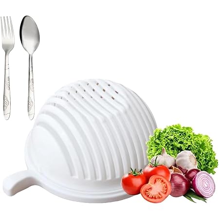 Amazon.com | Salad Cutter Bowl 60 Seconds Salad Maker by WEBSUN Easy ...