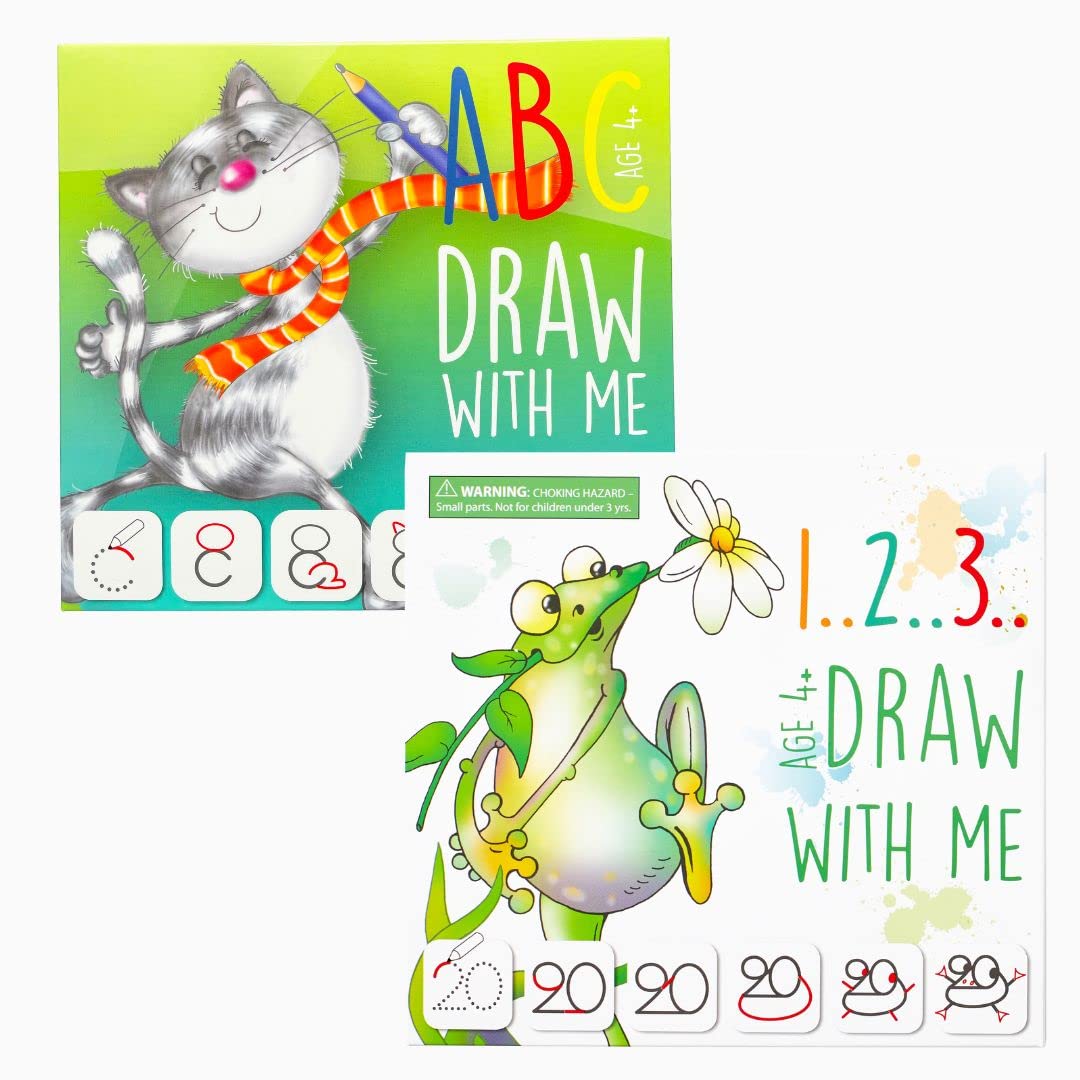 Amazon.com: Drawing with Alphabet and Numbers Learning Activity ...