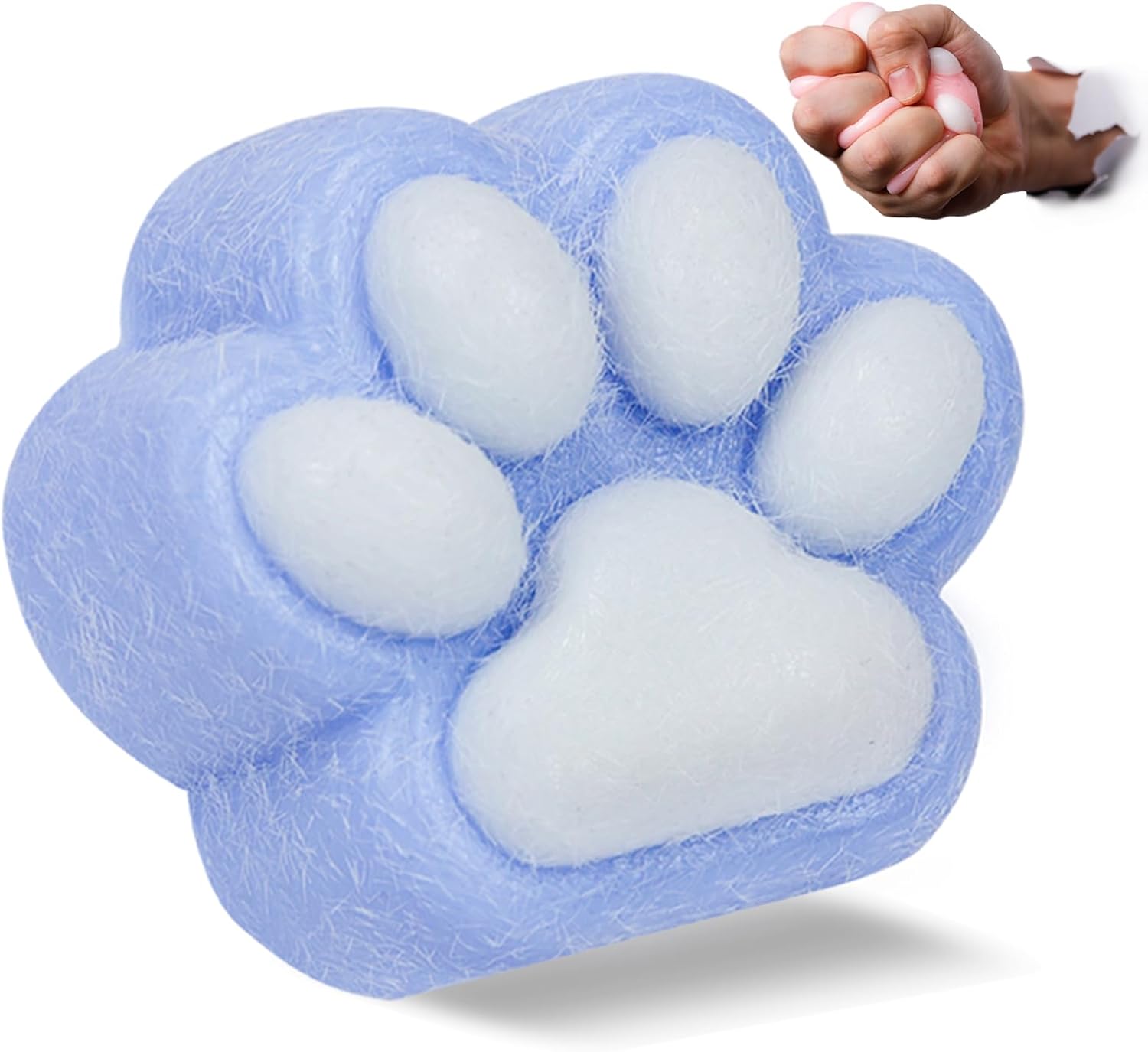 Amazon.com: Taba Squishy Cat Paw Toy Handmade, Cute Kawaii FuFu ...