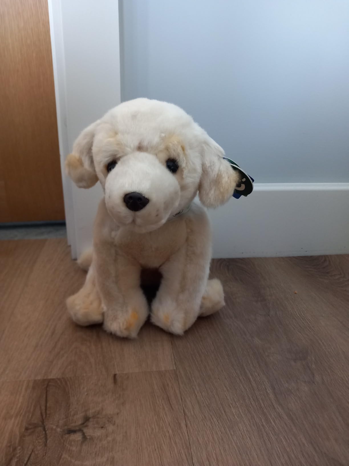 Living Nature Giant Golden Labrador Puppy, Realistic Soft Cuddly Dog ...
