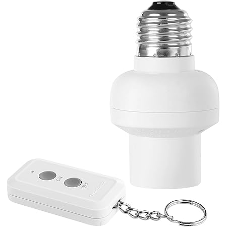 LoraTap Wireless Remote Control E26 Light Socket with Remote, 915MHz ...