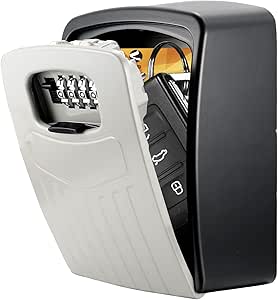 Extra Large Key Storage Security Lock,Sturdy Wall Mounted Outdoor, Re ...