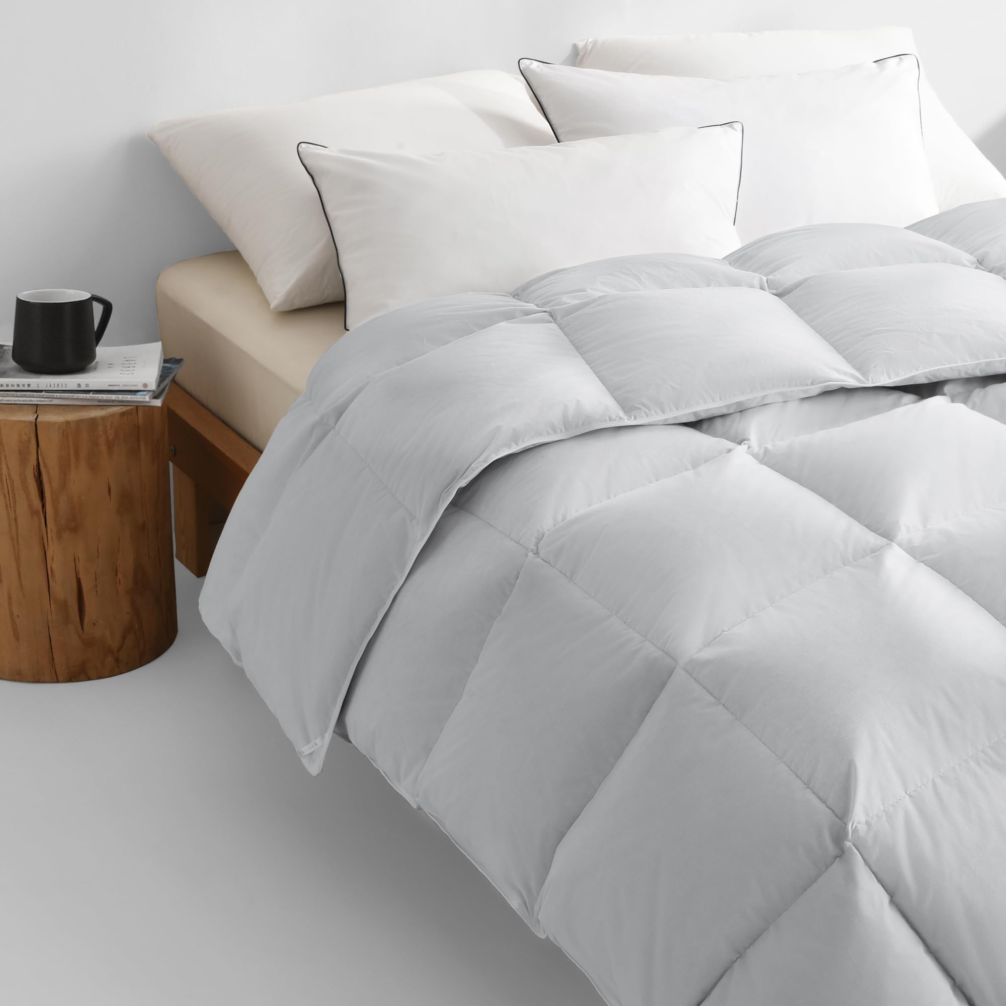 Snapklik.com : Saisier Feather Down Comforter Queen Size Ultra Soft Premium Down Duvet Insert ...