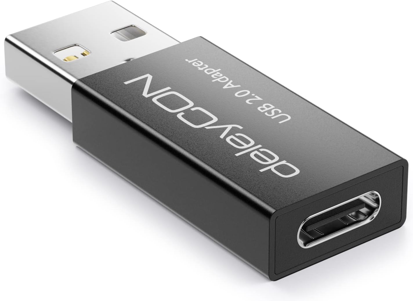 deleyCON USB C auf USB Adapter C Buchse auf A Stecker USB 2.0 - für PC ...