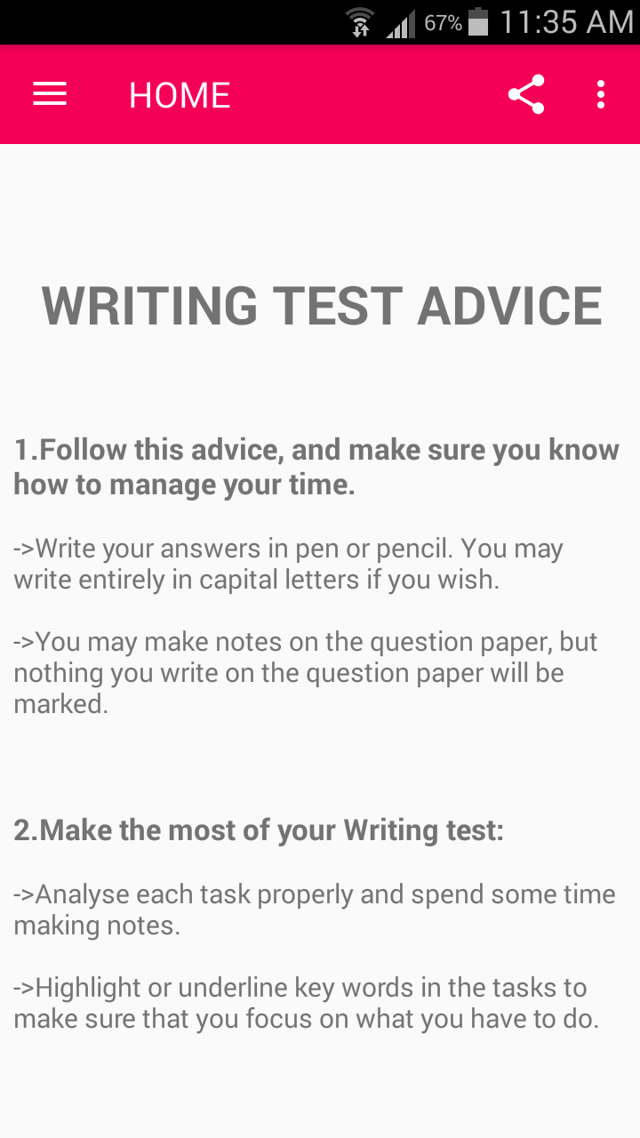 IELTS Writing - App on Amazon Appstore