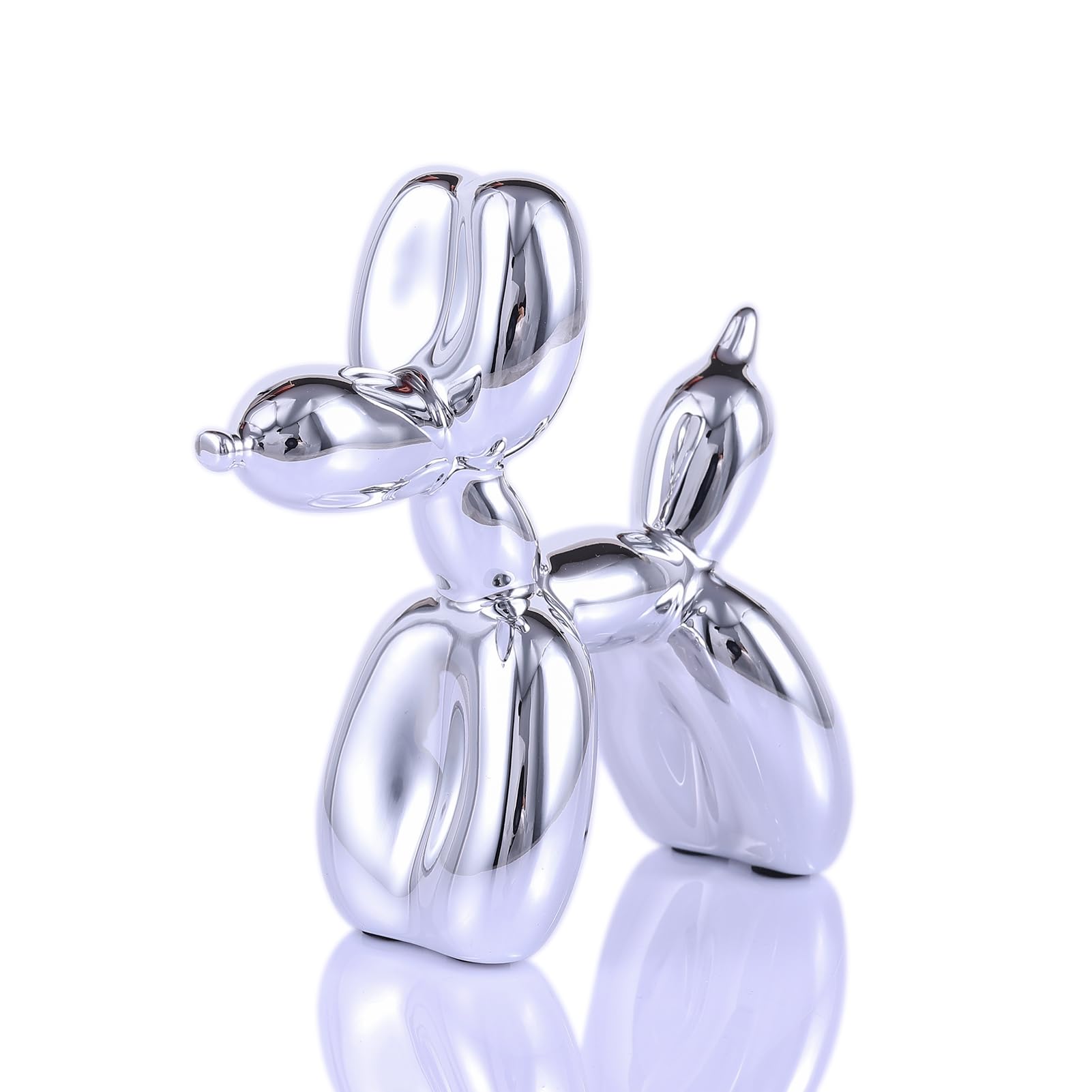 Amazon.com: XIAOMAGG Silver Balloon Dog Decor,Balloon Animal Decor ...