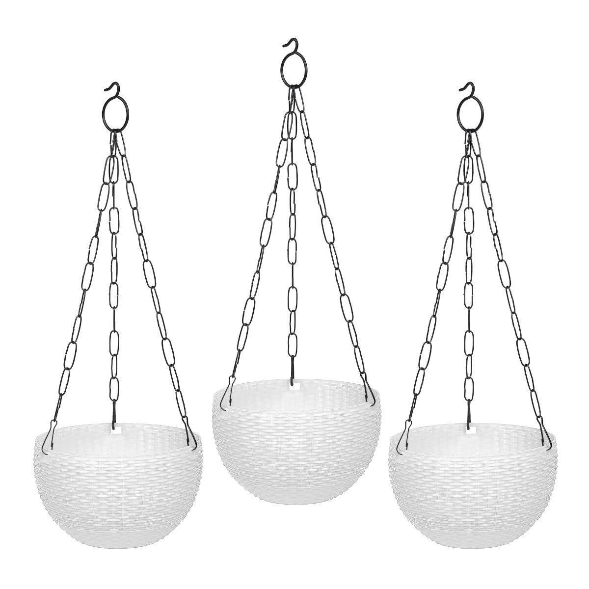 GTB Hanging PLANTERS Round Shape Garden Hanging Flower Port | Plastic ...