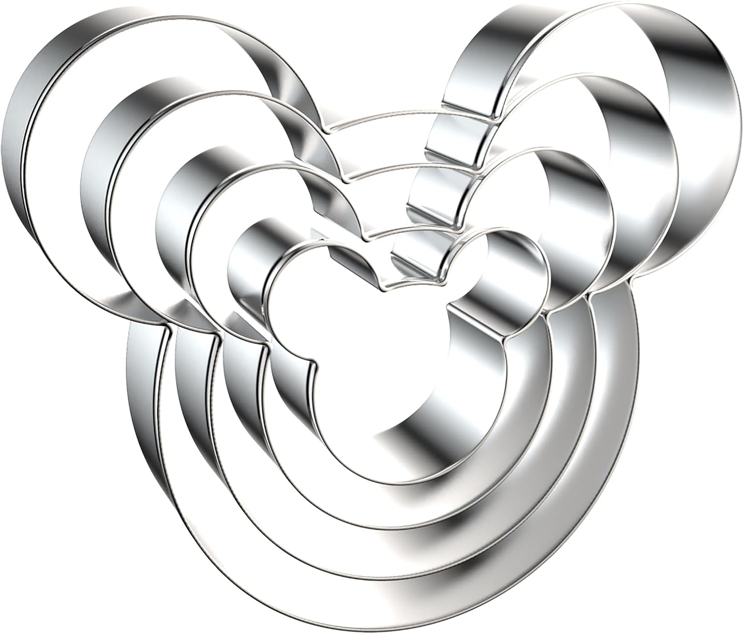 Amazon.com: Mouse Cookie Cutter Set - 5 inch, 4 inch, 3 inch, 2 inch ...