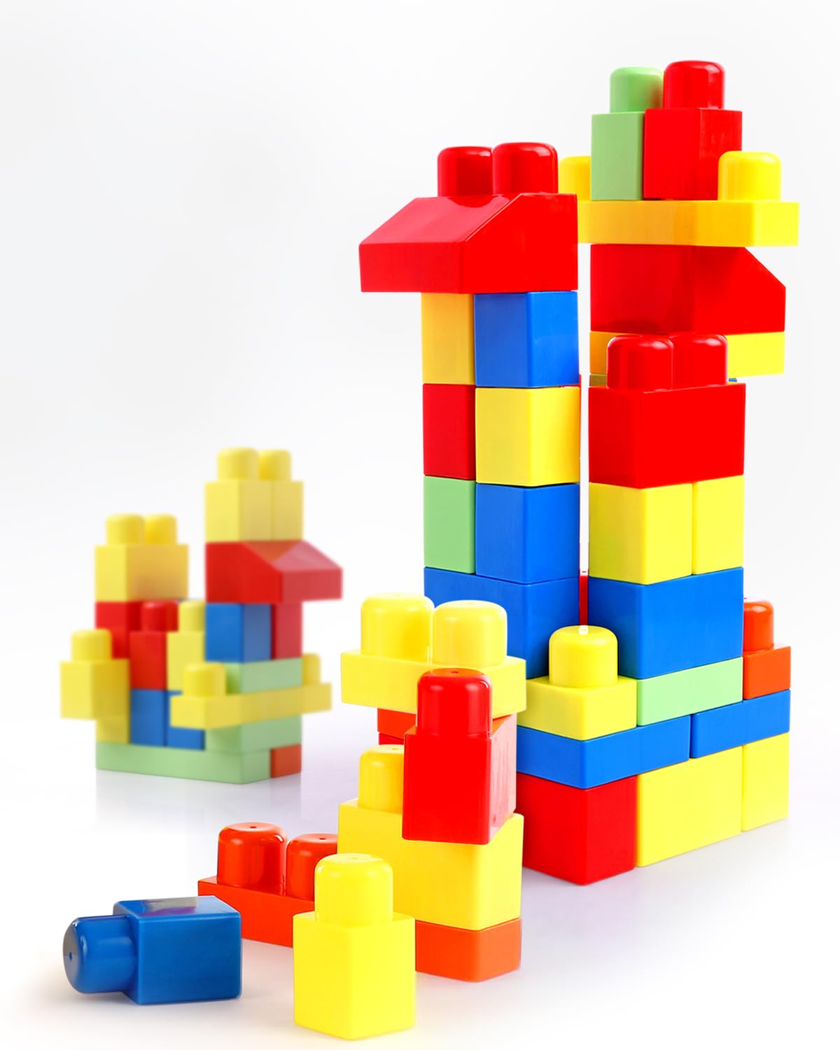 Buy Play Nation Premium 40 Pcs Jumbo Brix Stack & Fix Building Block ...