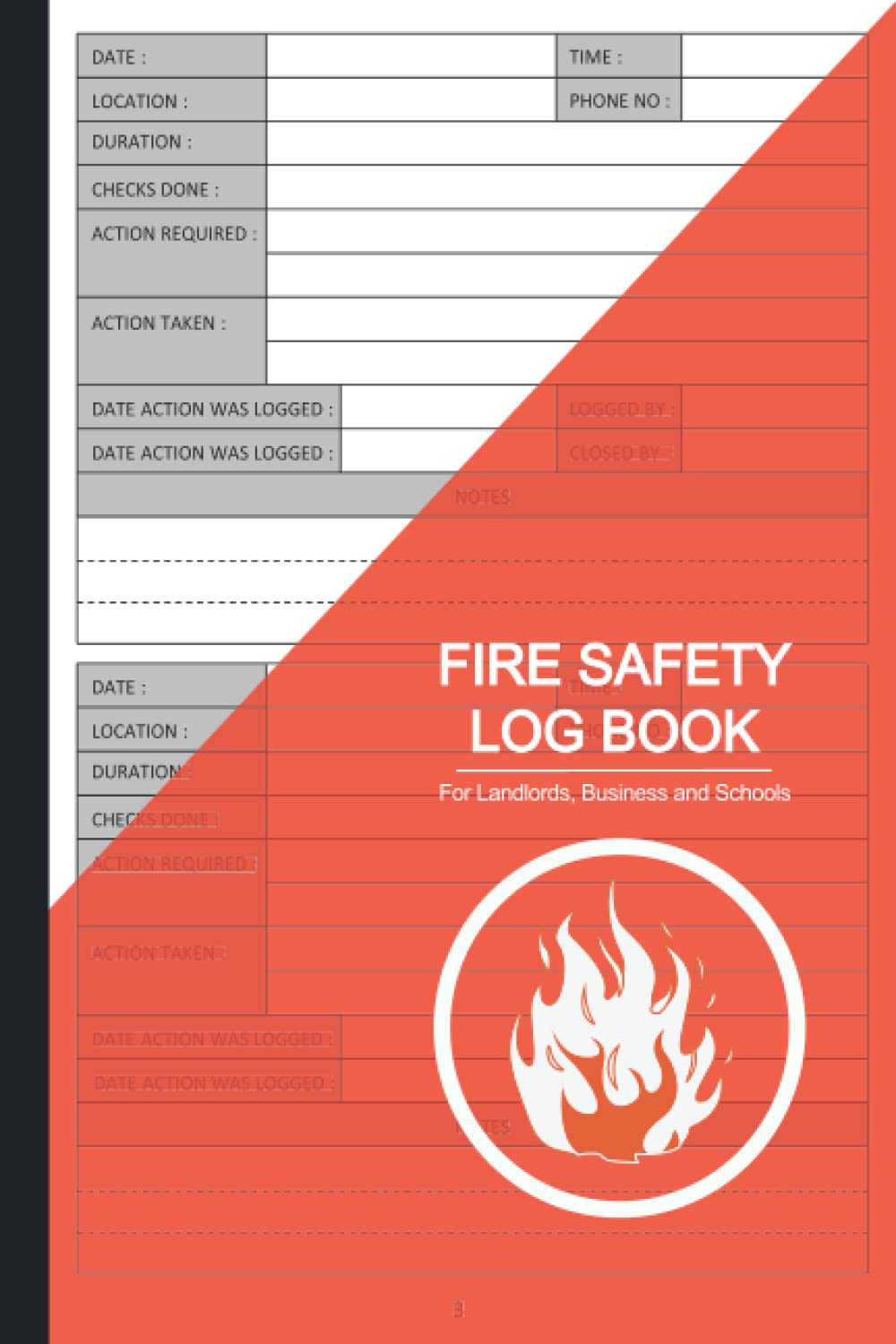 Buy Fire Safety Log Book: A5 Red Cover | Fire Alarm Testing Log Book ...