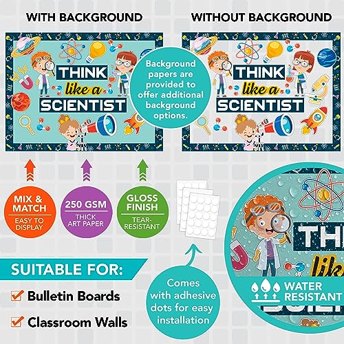 Snapklik.com : 60 Pcs Science Bulletin Board Sets For Classrooms