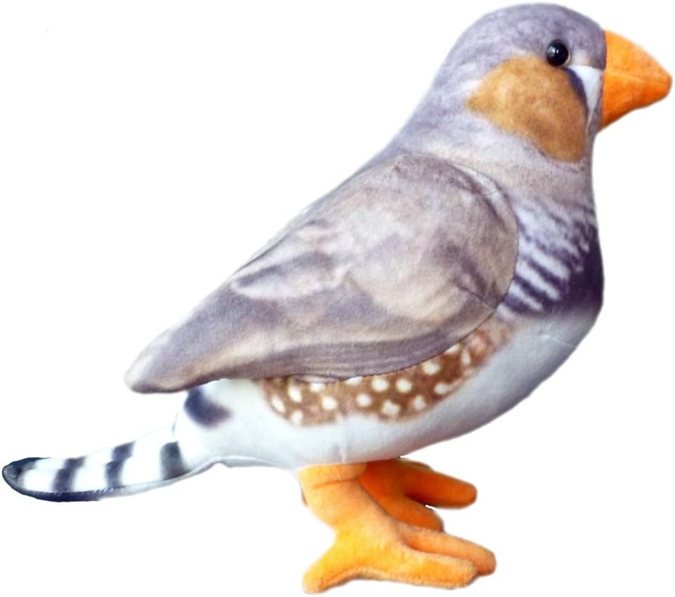 Adore 12" Peppy The Zebra Finch Bird Stuffed Animal Plush Toy : Amazon ...
