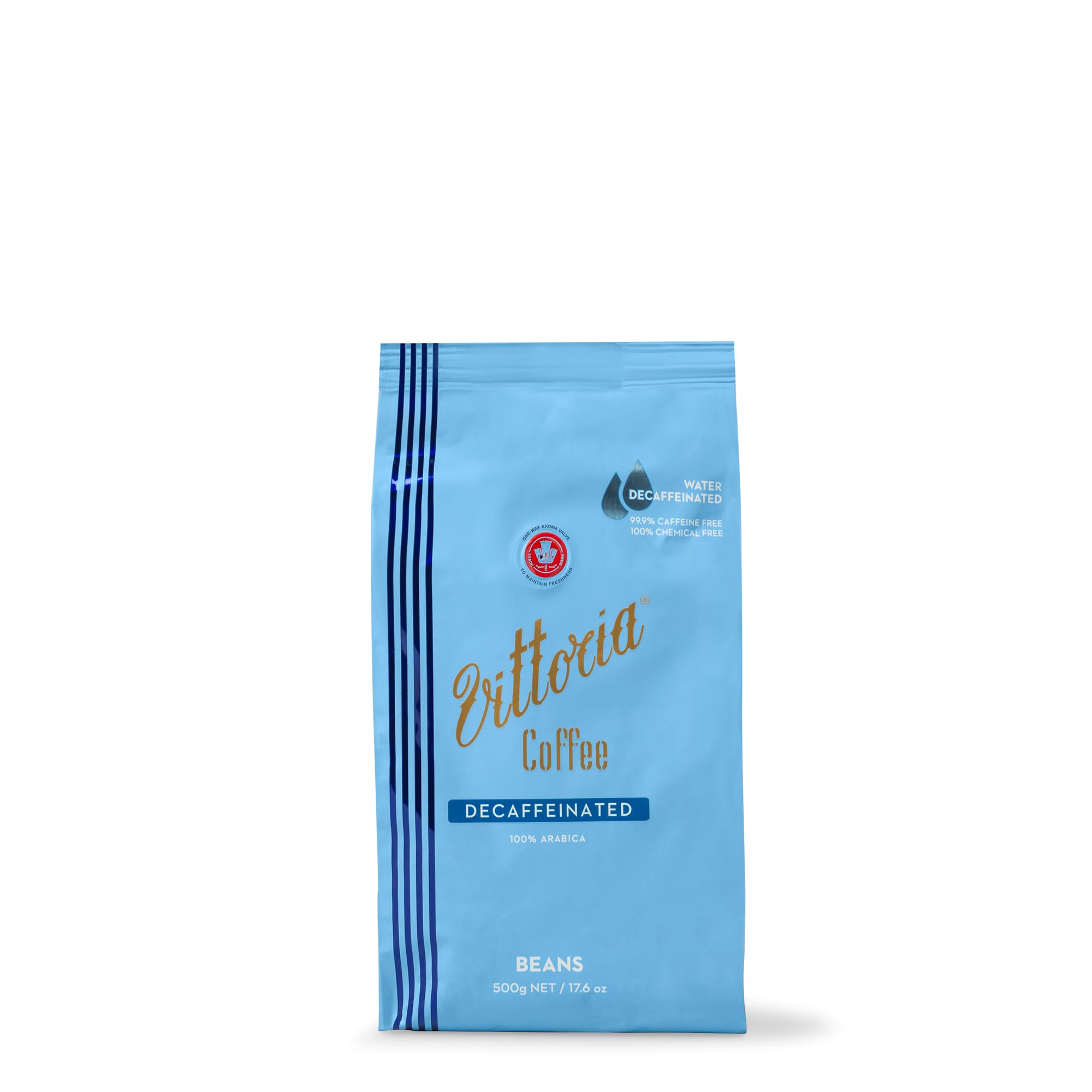 Vittoria Coffee 100% Arabica Naturally Decaffeinated Coffee Beans. 99.9 ...