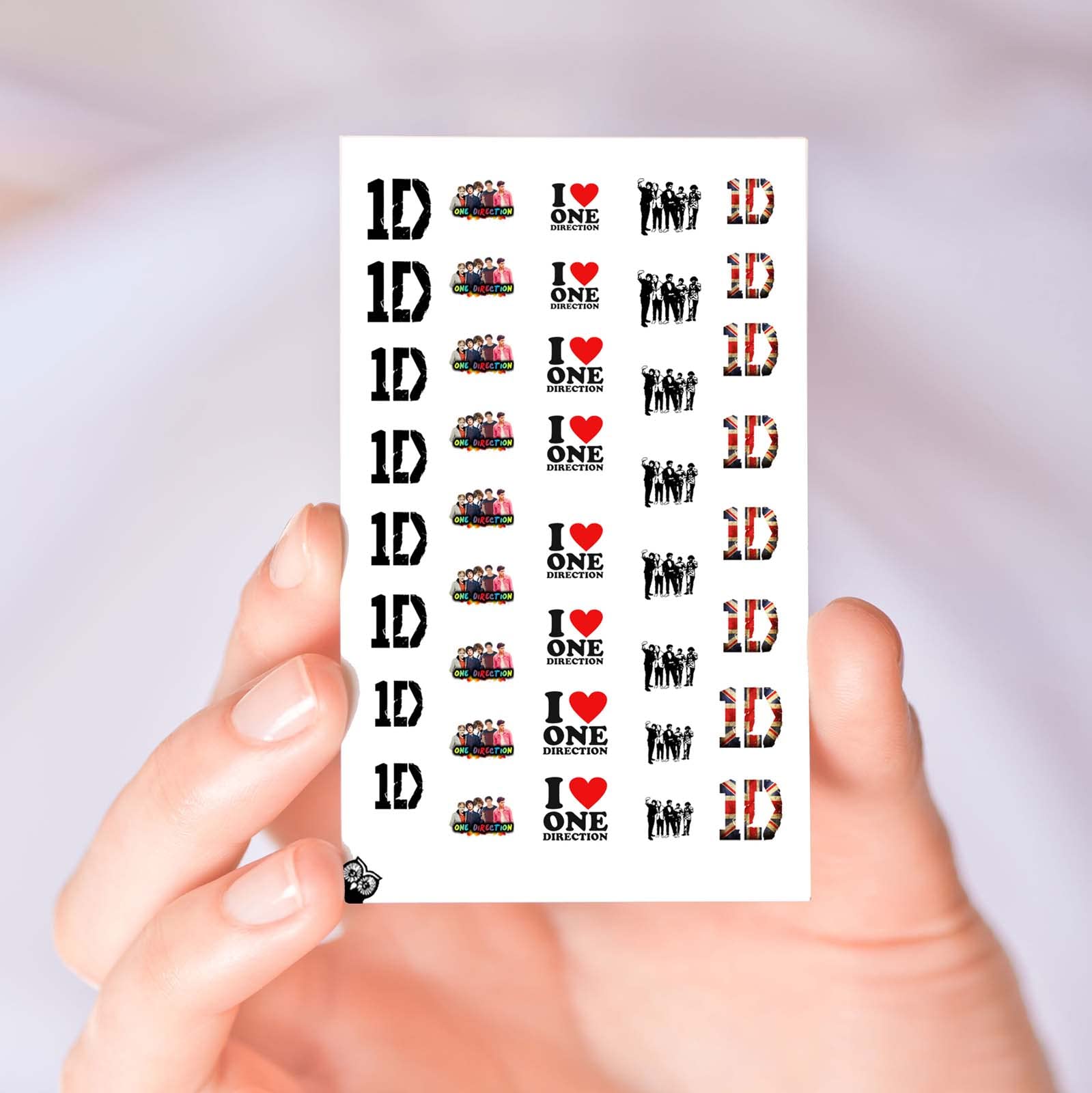 One Direction Stick On Nails