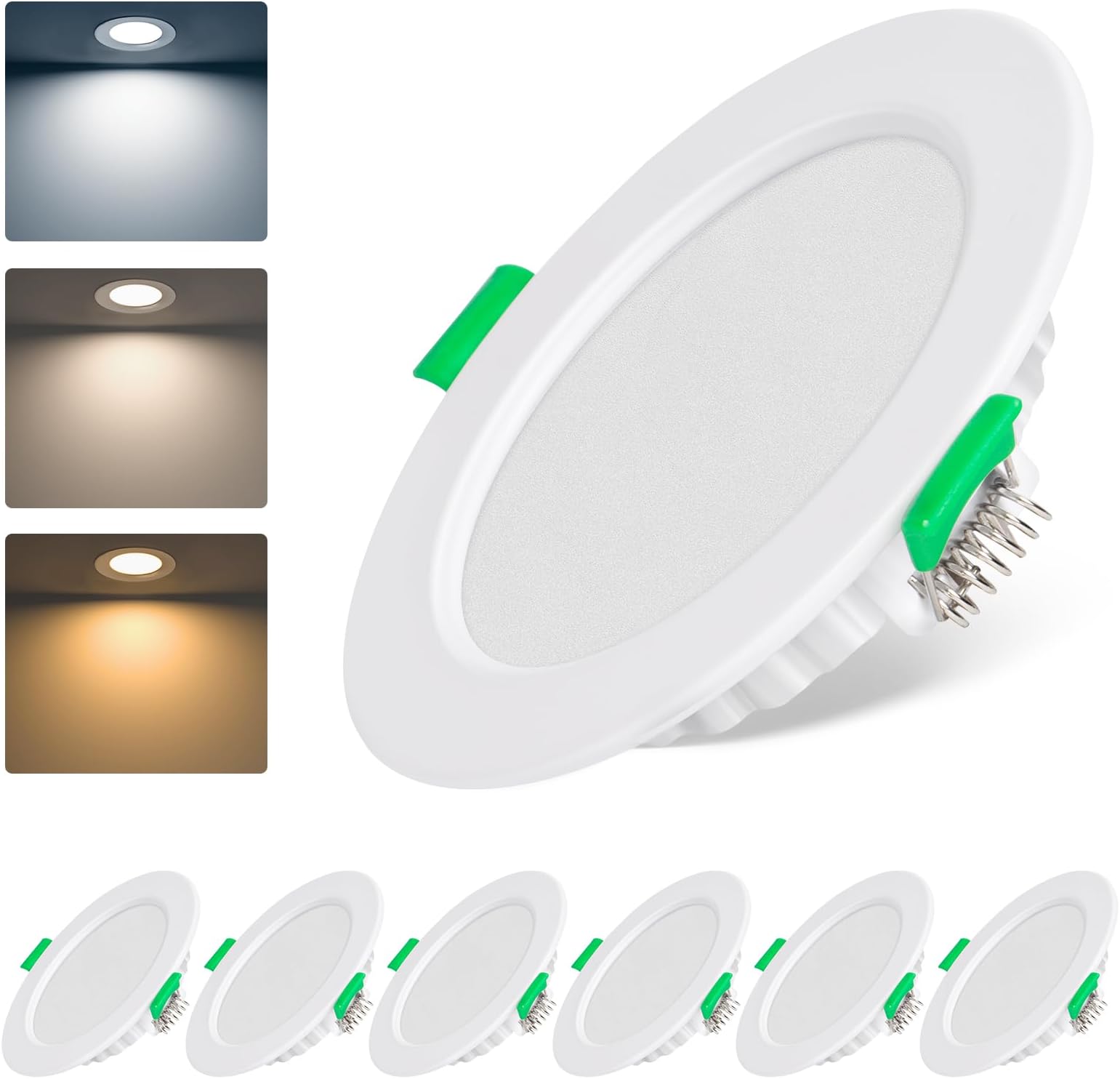Lichtlord Dimmable Spot LED Encastrable Extra Plat 7W 700LM, Equi.70W ...