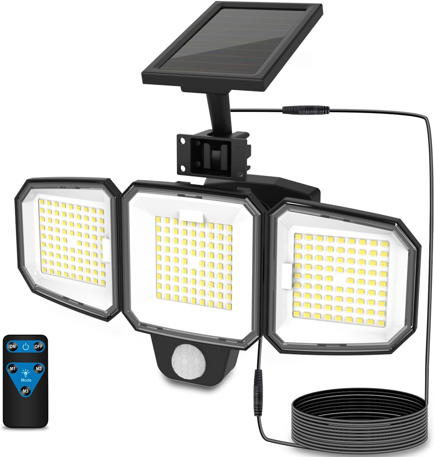 Gusicil Outdoor Solar Lights, Split Solar Motion Sensor Outdoor Lights ...