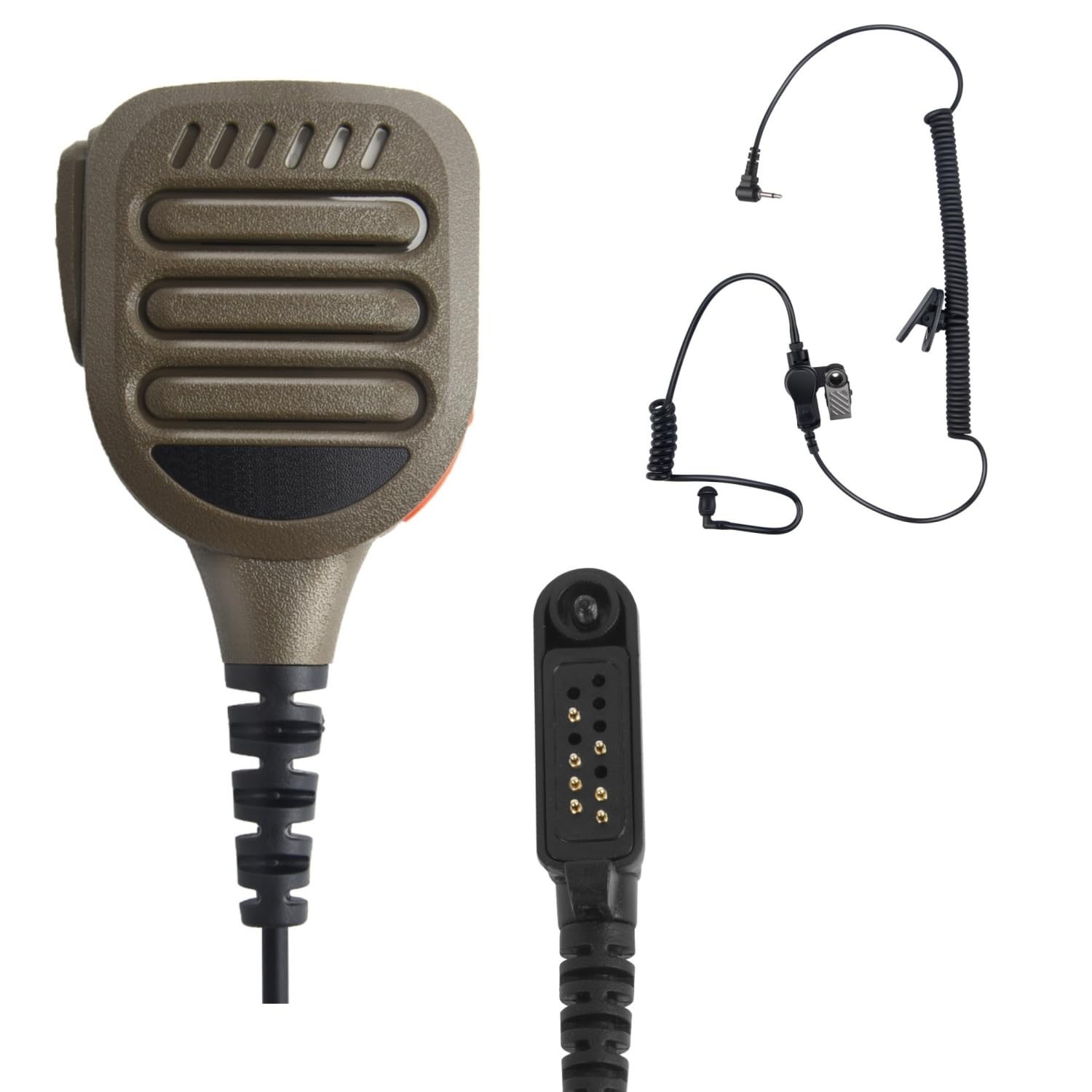 Amazon.com: Pdflie IP65 Waterproof Shoulder Mic Walkie Talkie Radio ...