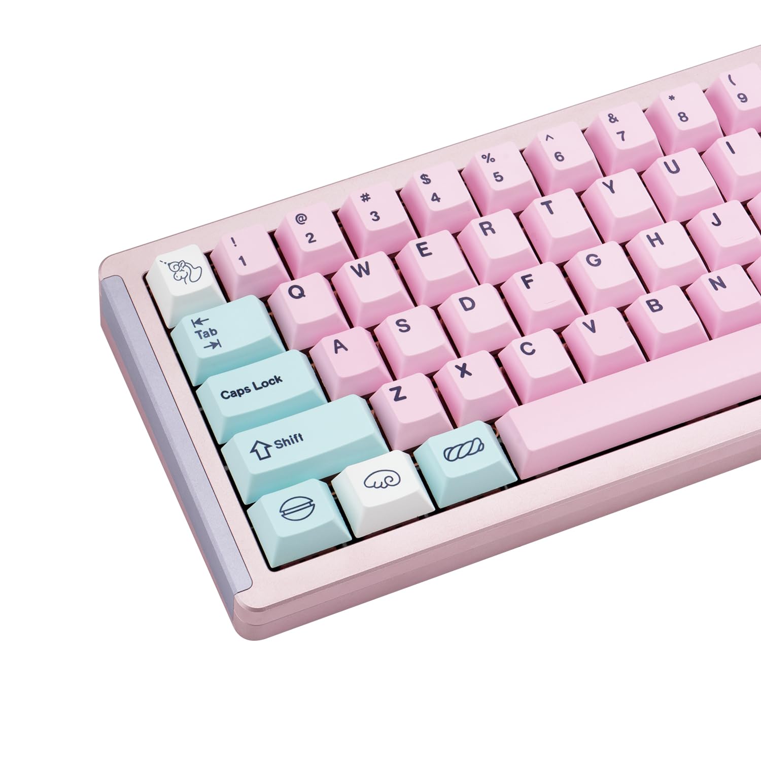 Amazon.com: 137 Keys Cotton Candy Keycaps, Thick Cherry Keycaps, Dye ...