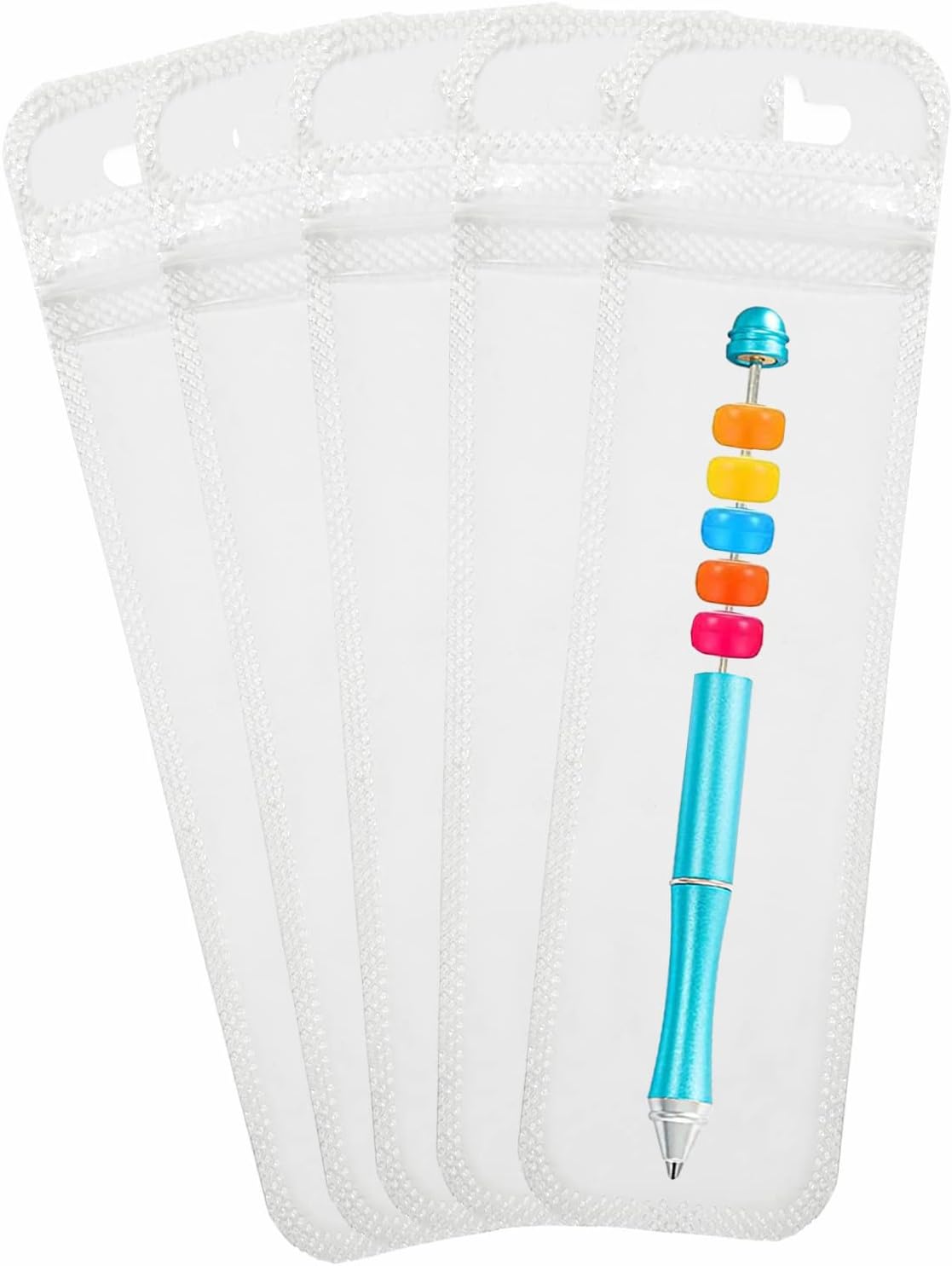 Amazon.com: 100 Pieces Clear Pen Packaging Bags Reliable Bags Beadable ...