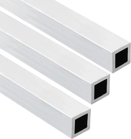 sourcing map Aluminum Square Tubing,(8x8x1x356mm) 6063 Aluminum Square ...