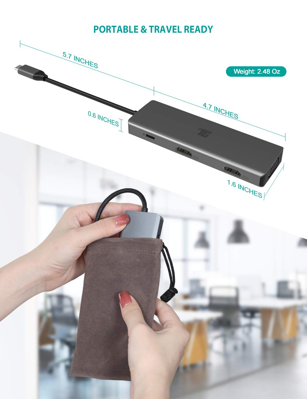 Buy USB C Hub, Tiergrade 9 In 1 Triple Display Collage Display Laptop ...