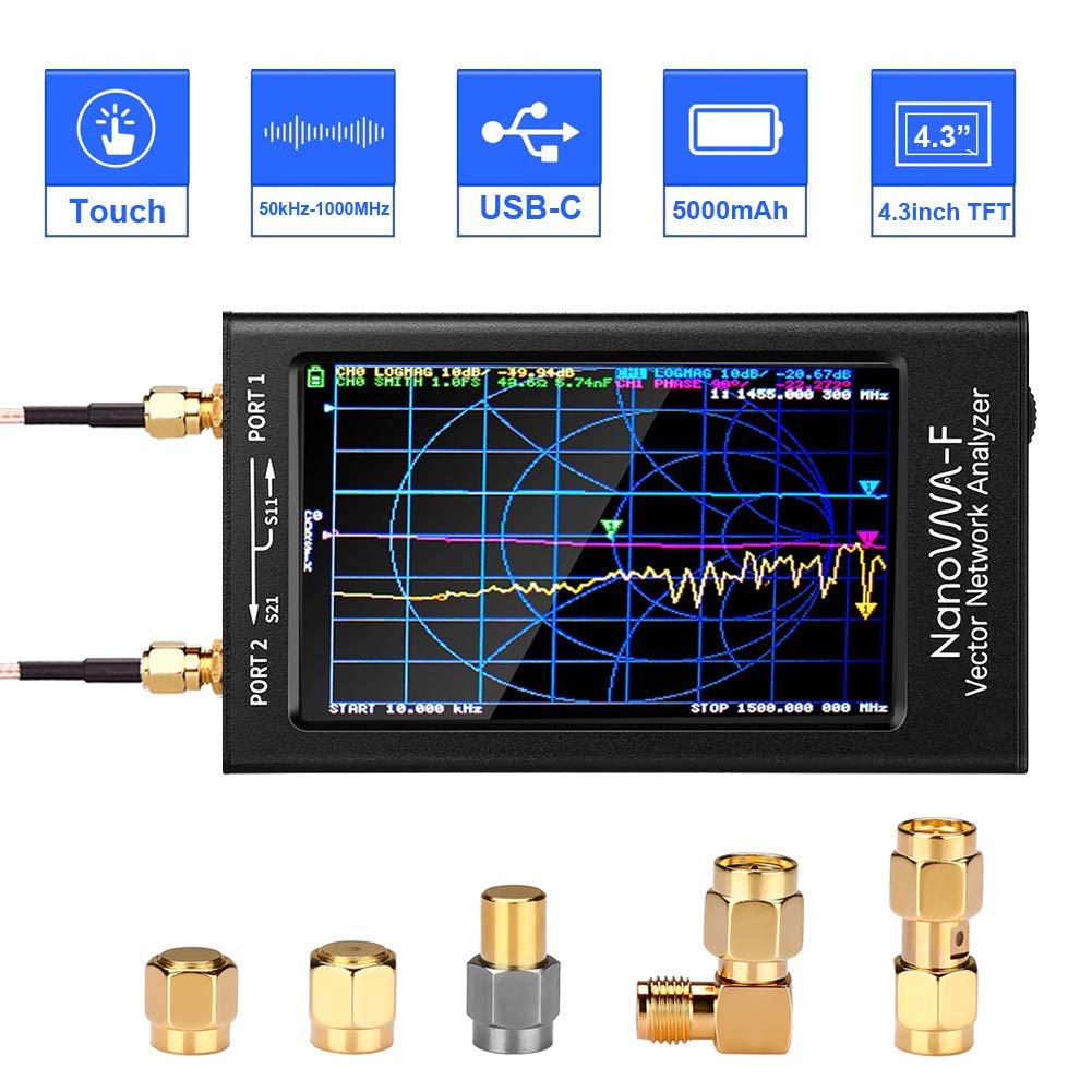 Buy Upgraded NanoVNA-F V2 Vector Network Analyzer 50kHz-3000MHz HF VHF ...