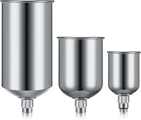 Amazon.com: Therwen 3 Pcs 1000 ml 600 ml 150 ml Gravity Feed Paint Cup ...