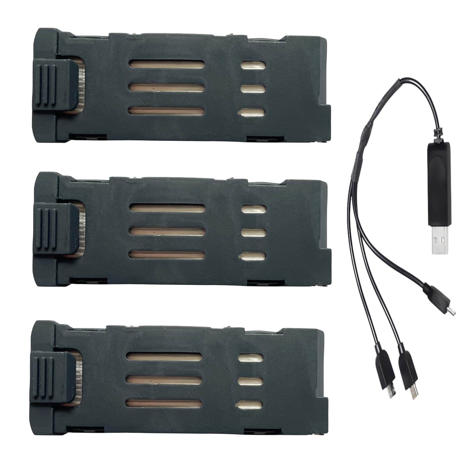 Amazon.com: VBILUM 3.7V 600mAh Battery for E58 S168 JY019 JD-19 Drone ...