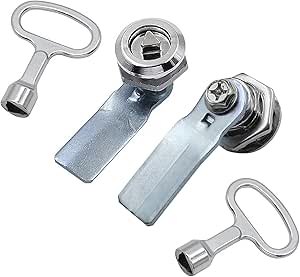 2 Sets Threaded Cabinet Cam Lock with Triangle Socket Key, Electric and ...