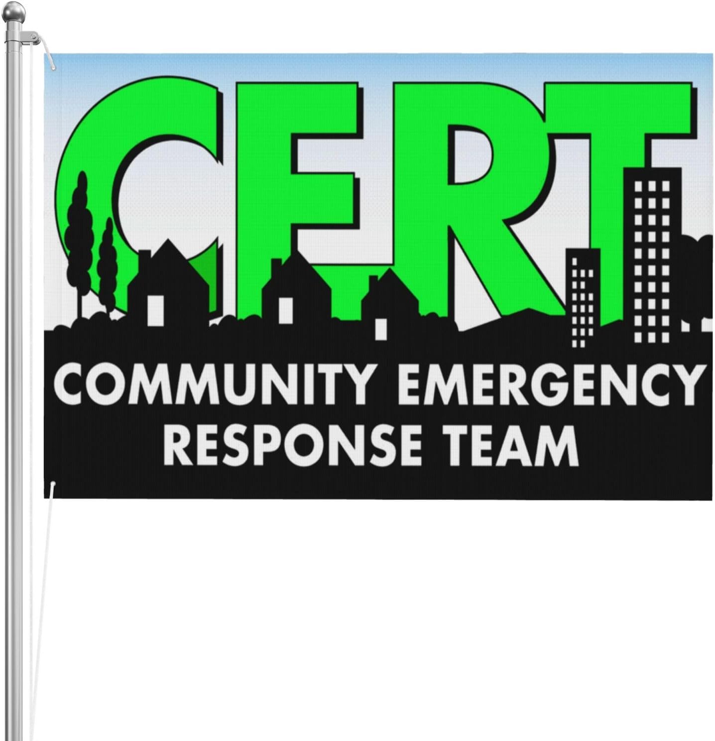 Amazon.com : Cert Community Emergency Response Team Double Sided 4X6 ...