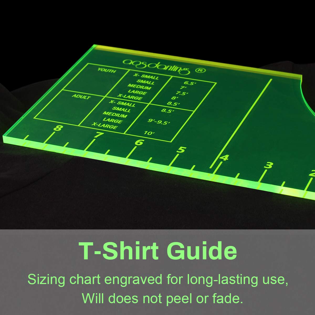 Buy Tshirt Ruler Guide, T Shirt Rulers to Center Designs Clearly Marked ...