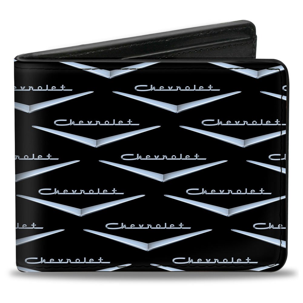 Amazon.com: Buckle-Down Men's PU Bifold Wallet-1955-57 Chevrolet V ...
