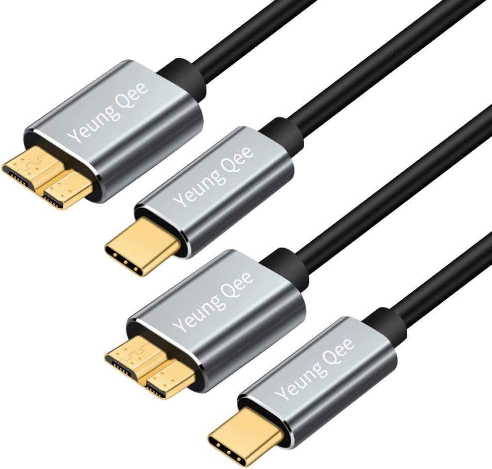 Amazon.com: UGREEN 10 Gbps Micro B to USB C Hard Drive Cables, 1.5FT ...