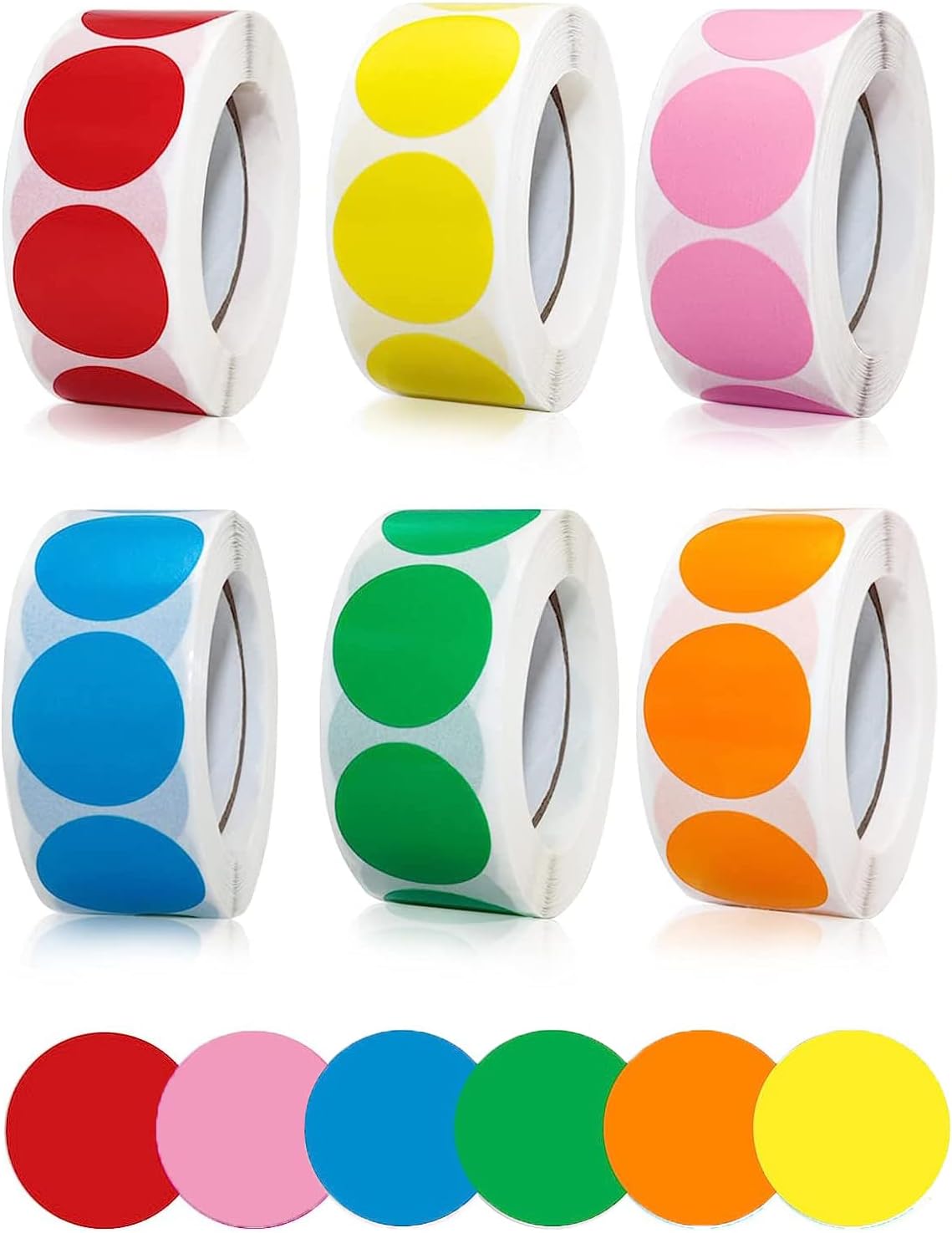 3000 PCS Gommette Ronde Multicolores, Gommettes Rondes, Etiquettes ...