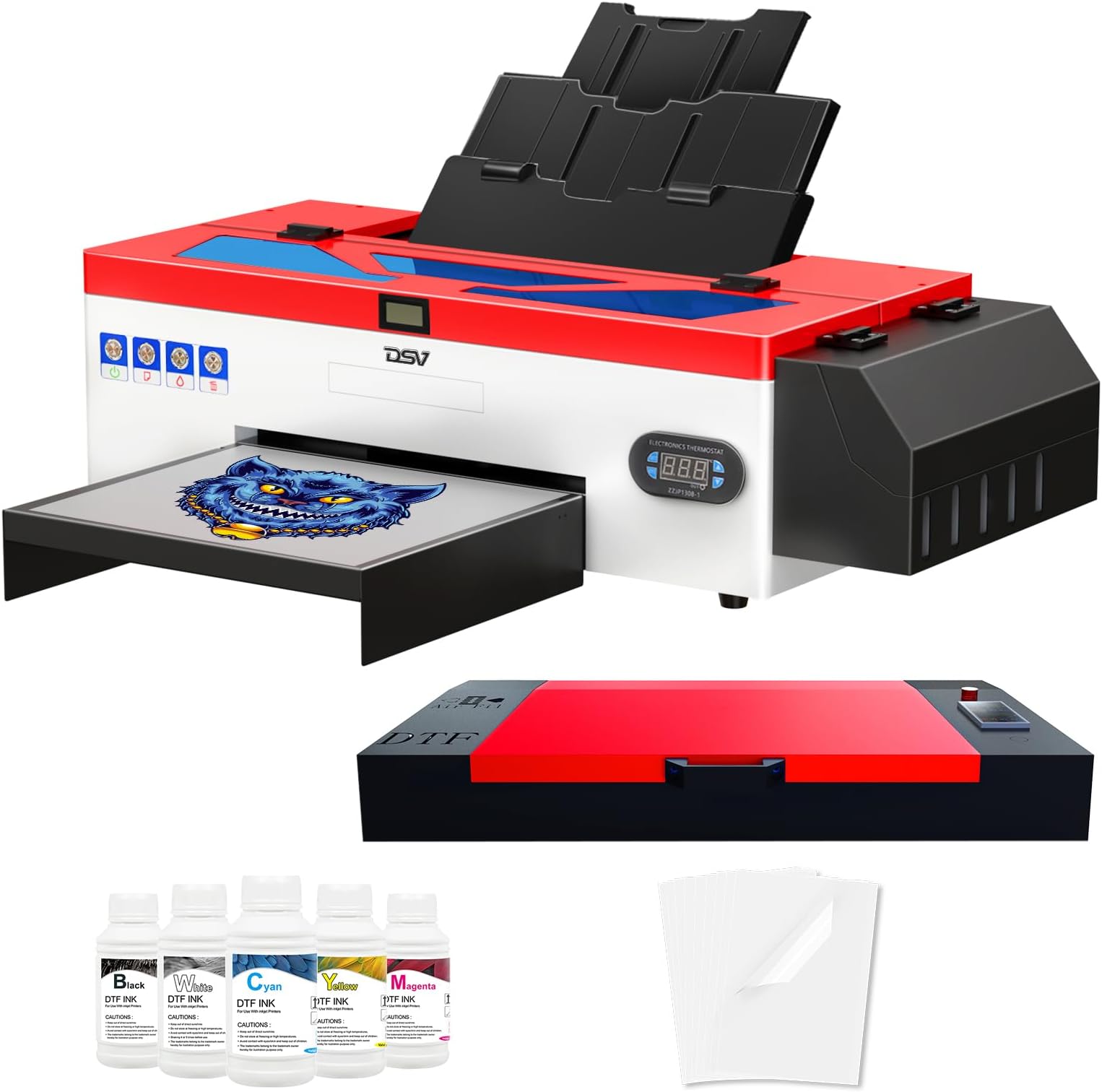 Amazon.com: A3+ DTF Printer 2 XP600 Head 33Cm/13inch Digital -Film DTF ...