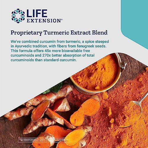 Life Extension Advanced Curcumin Elite Turmeric Extract, Ginger ...