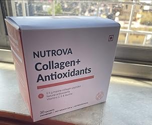 NUTROVA Collagen+Antioxidants Supplement - 30 Sachets of Marine ...