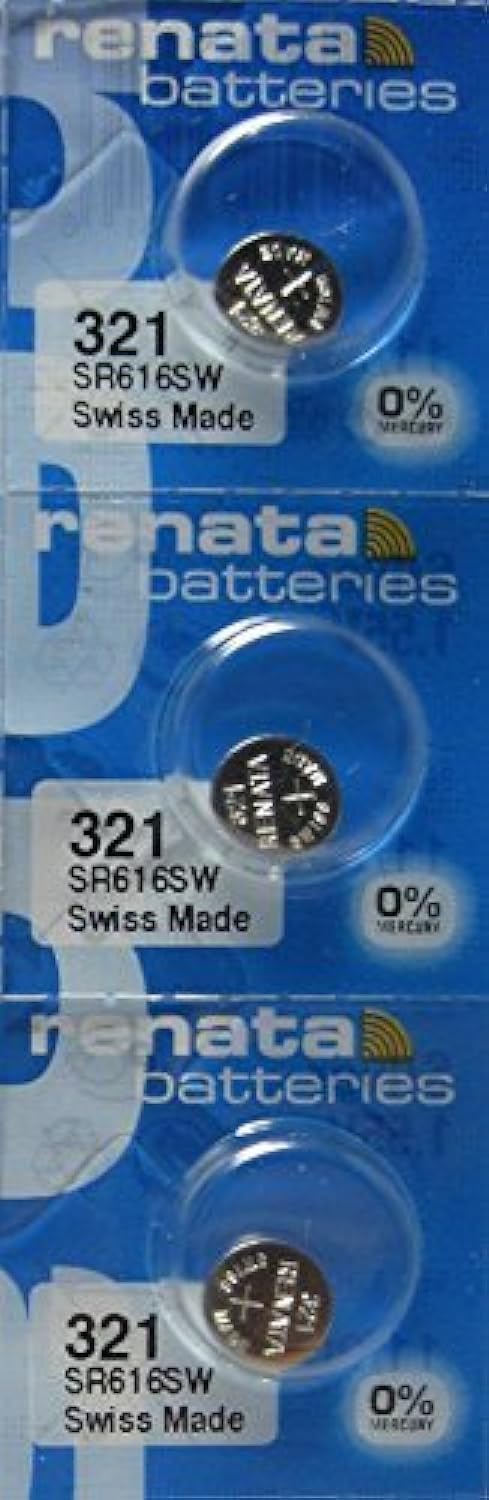 Amazon.com: Renata Watch Battery 321 0%Hg Mercury Free X 3 : Health ...