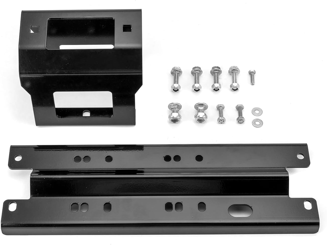 Amazon.com: WeiSen ATV Winch Mounting Bracket Plate Compatible with ...