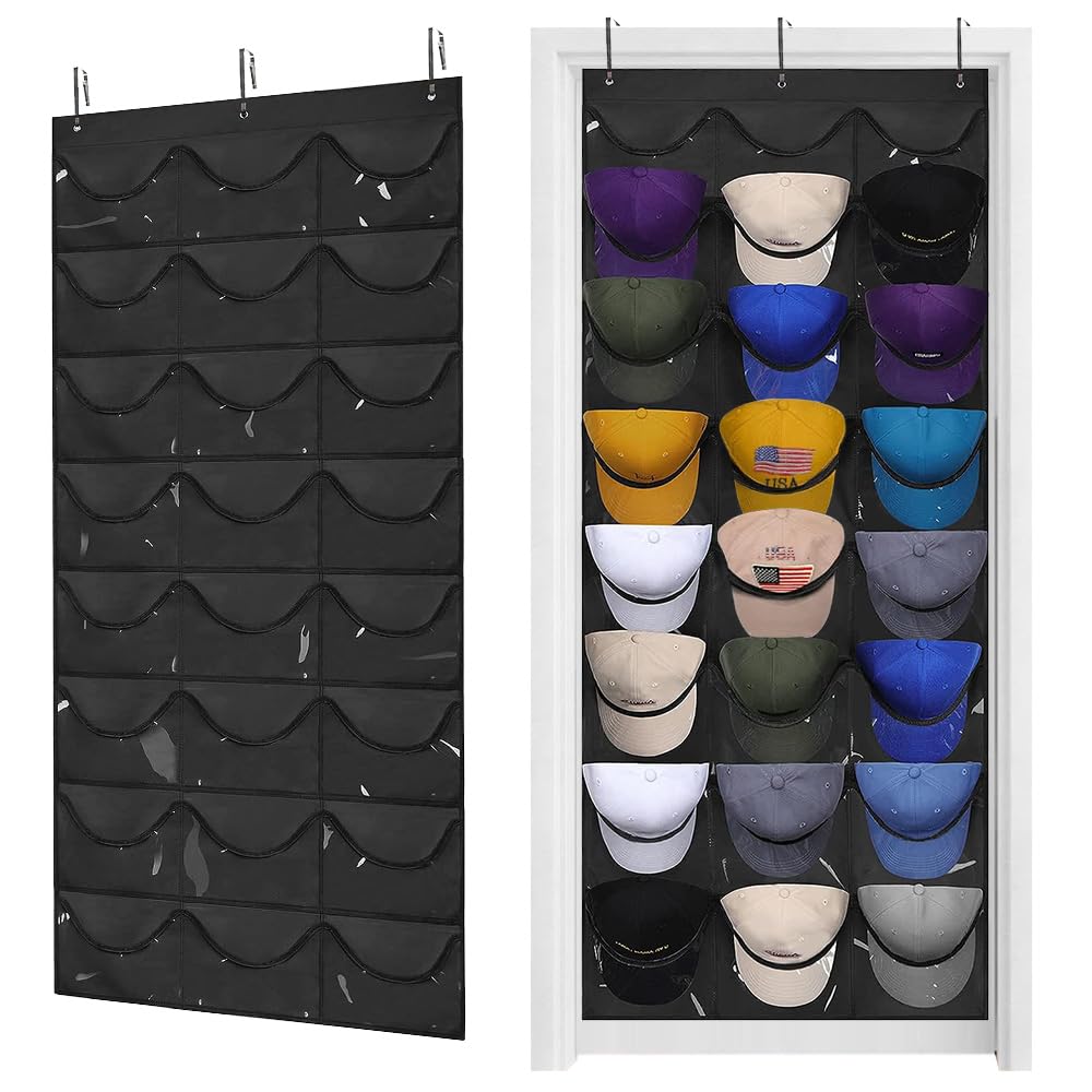 Amazon.com: NYFITY Hat Rack, Hat Organizer, Hat Racks for Baseball Caps ...