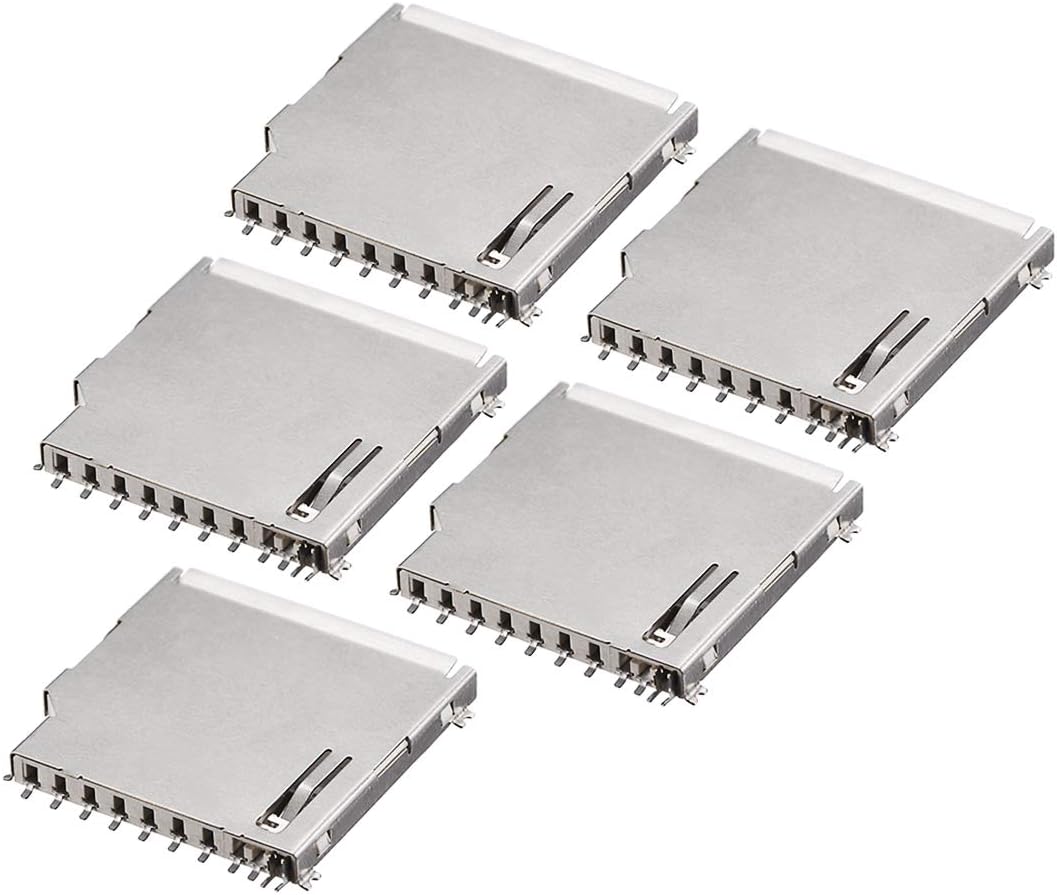 Amazon.com: uxcell SD Memory Card Socket Long Body 11 Pin PCB Mount ...