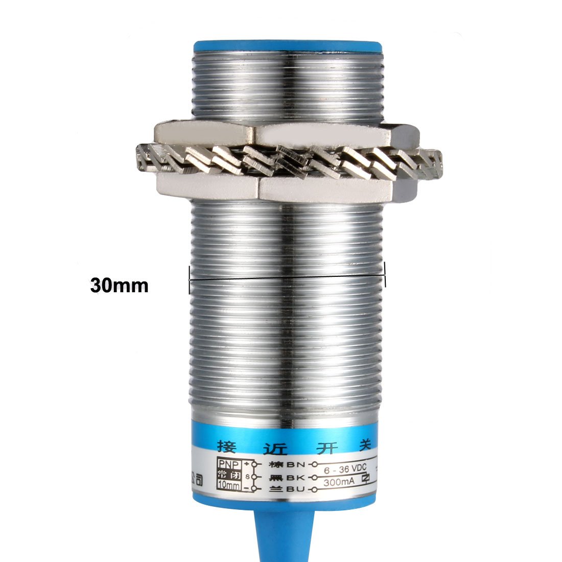 sourcingmap 10mm Inductive Proximity Sensor Switch Detector PNP NC DC 6 ...