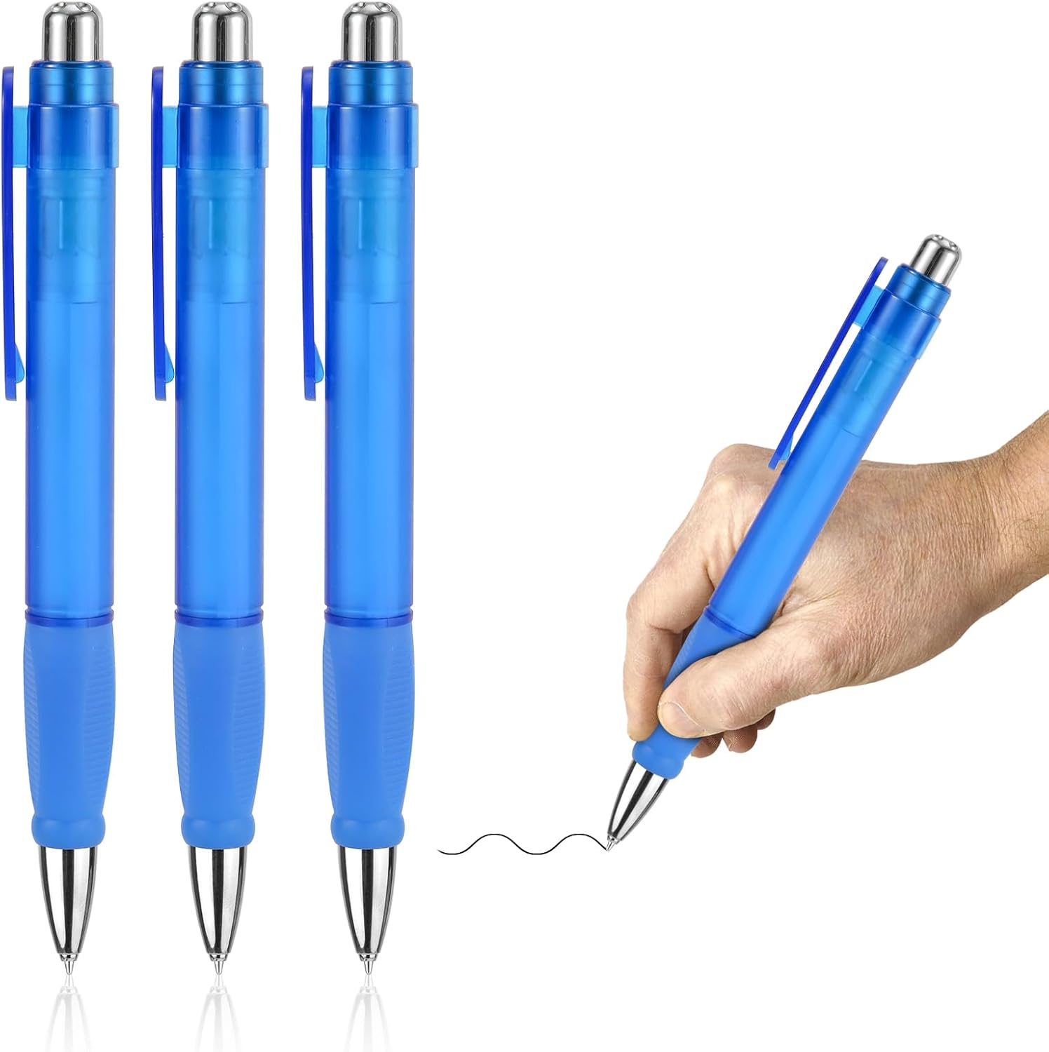 Amazon.com : PEUTIER 3pcs Big Ballpoint Pens, 7.87 Inch Smoothly ...