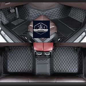 Dlotoy 7D Premium Leatherette I Car Foot Mat for Tata Harrier Facelift Model (2023-2025 ...