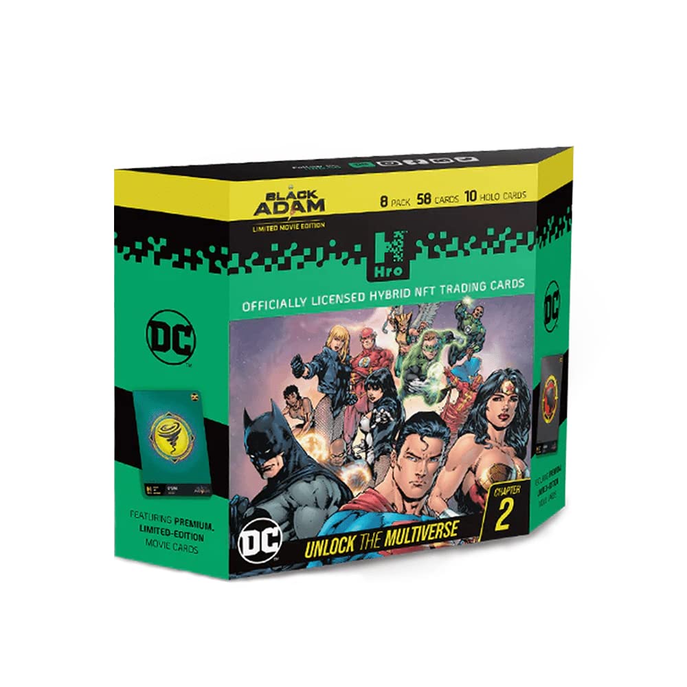 Cartas Colecionáveis Nft Hro Dc Black Adam - Starter Pack (8-Pack ...