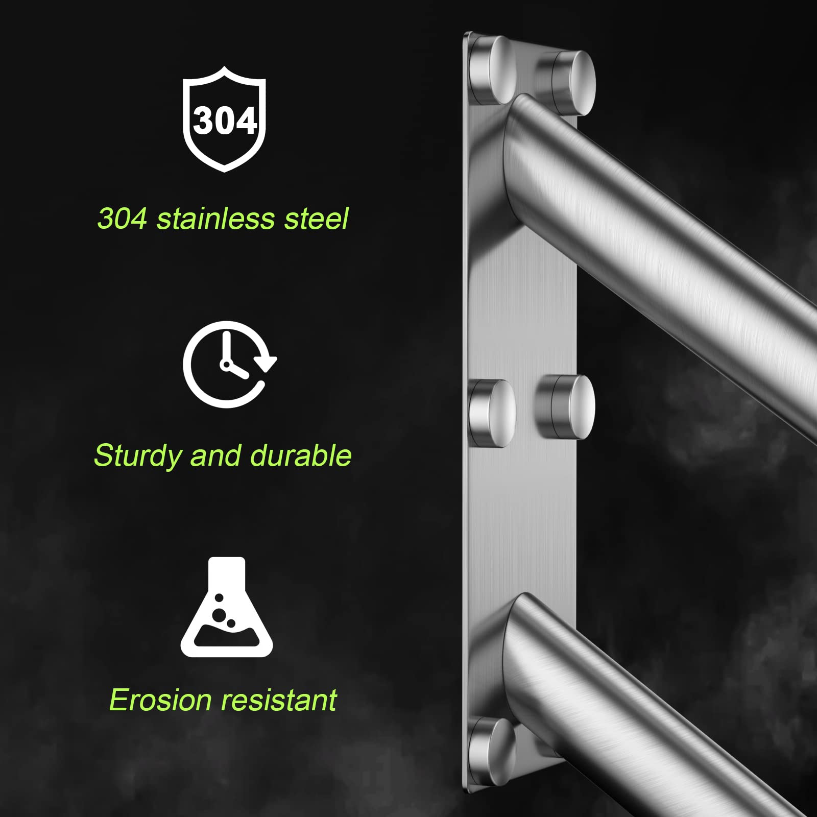 Snapklik.com : 2 Pack 20 Inch Outdoor Handrail For 1-3 Step - 1.25 ...